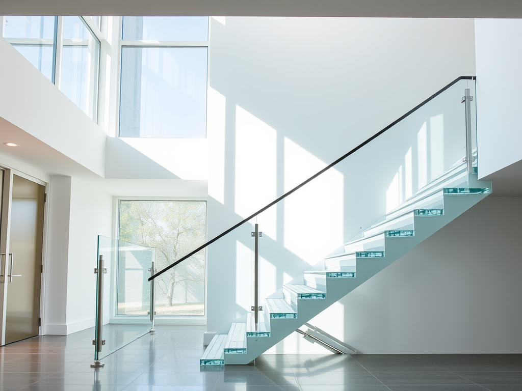Custom Glass Stairs & Railings for Modern Spaces - Serene Glass